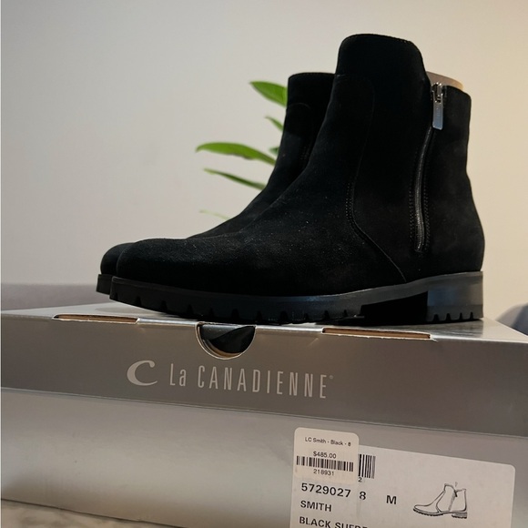 La CANADIENNE | Shoes | Le Canadienne Ladies Smith Black Suede Boots ...